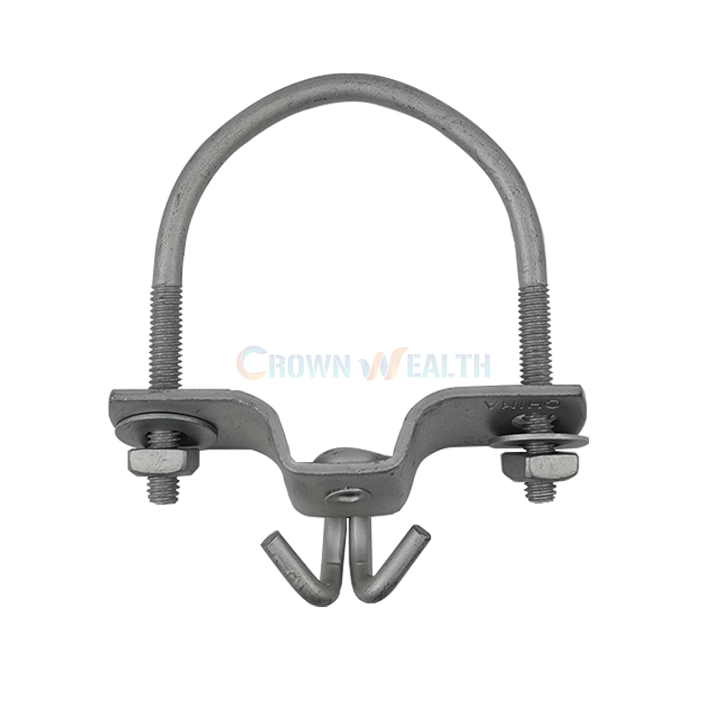 CW-MB: Drop Wire Mast Bracket - Fiber Cable Clamp Manufacturer - Crown Wealth
